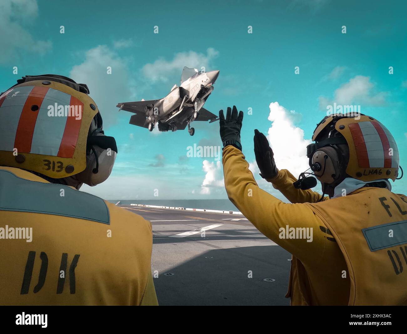 PHILIPPINE SEA (July 13, 2024) An F-35B Lightning II fighter aircraft ...