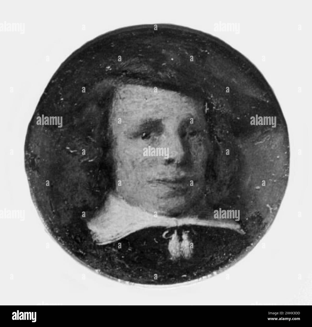 Miniature portrait young man Black and White Stock Photos & Images - Alamy