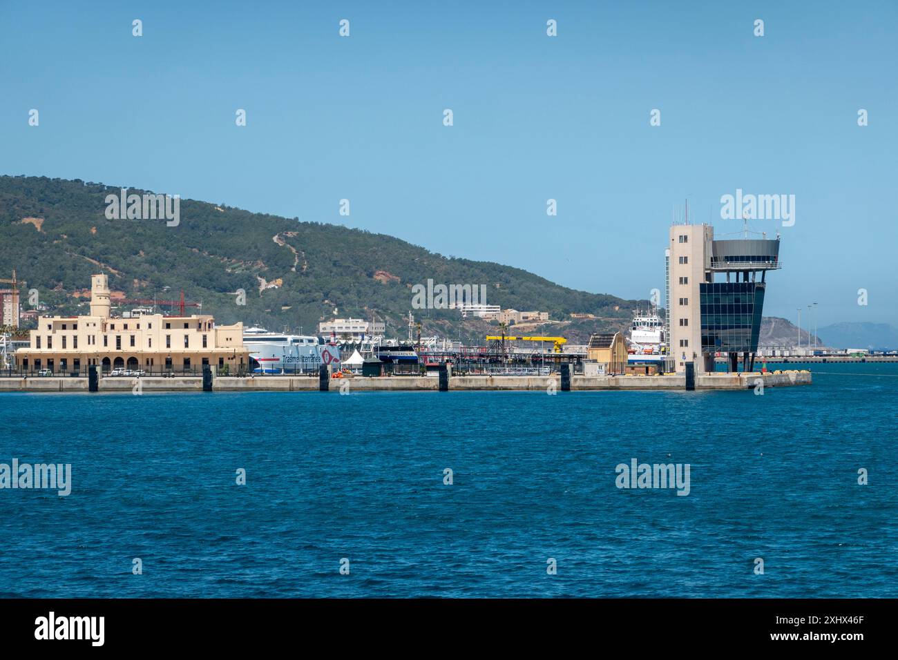Ceuta, Spain - July 14, 2024: View of the port of Ceuta, Spanish city ...