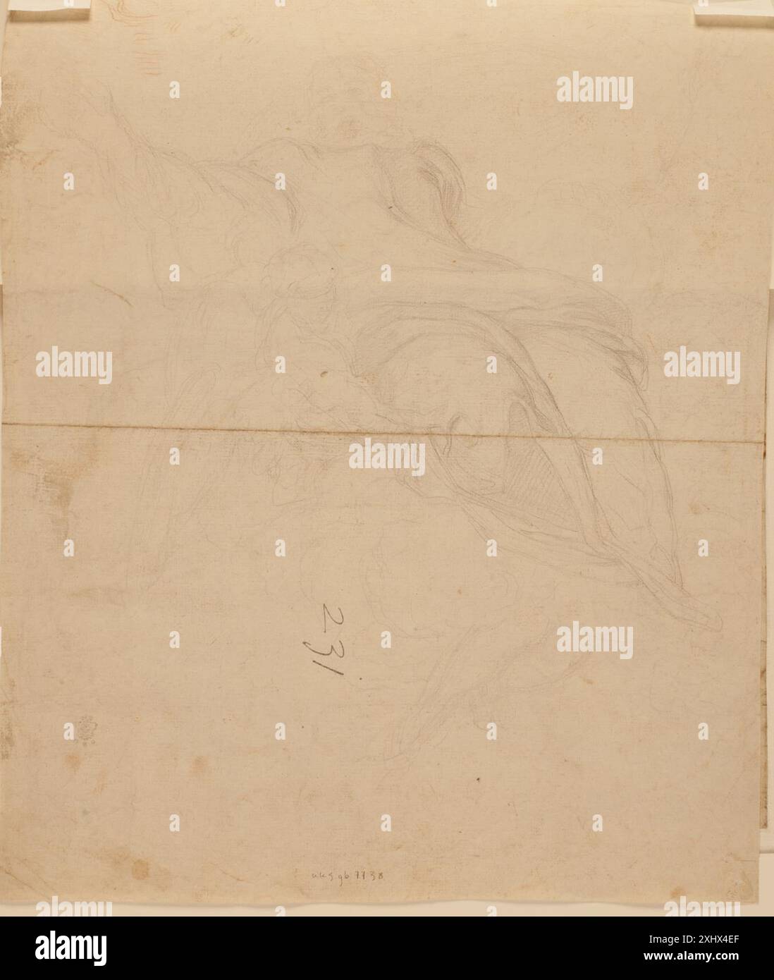 A drawing by Hendrik Krock showing a repeated composition, illustrating ...