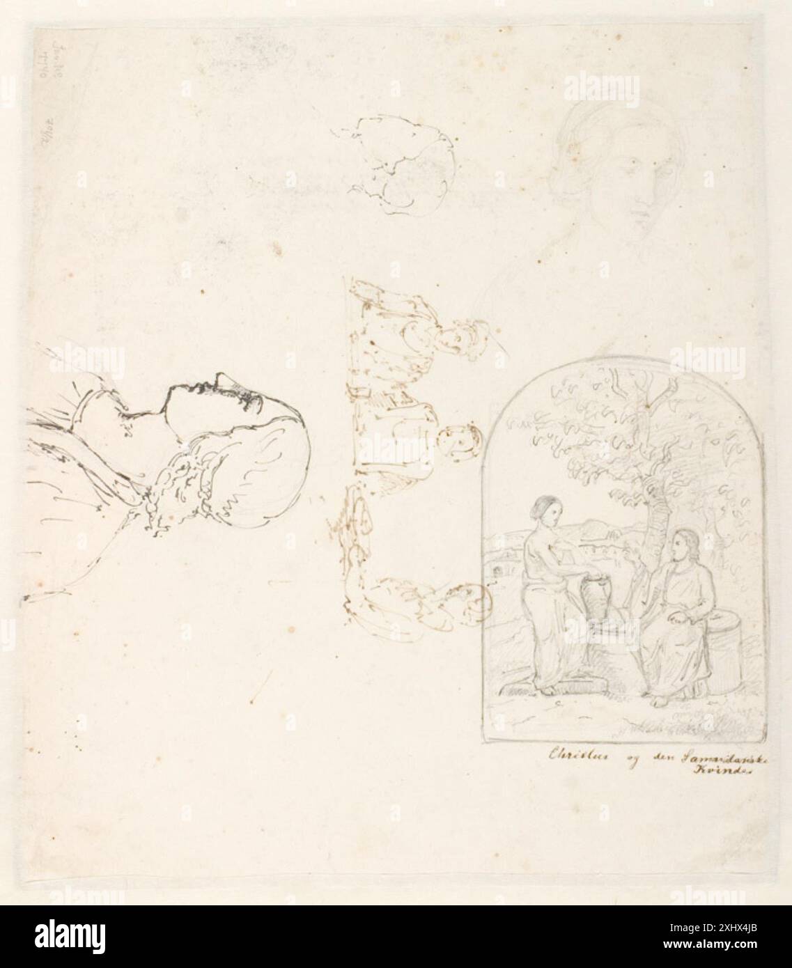 Dankvart Dreyer (1816–1852) created multiple drawing drafts, including ...