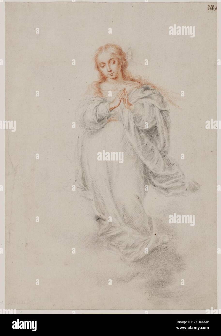The immaculate conception, the Virgin Mary Murillo, Bartolome Esteban ...