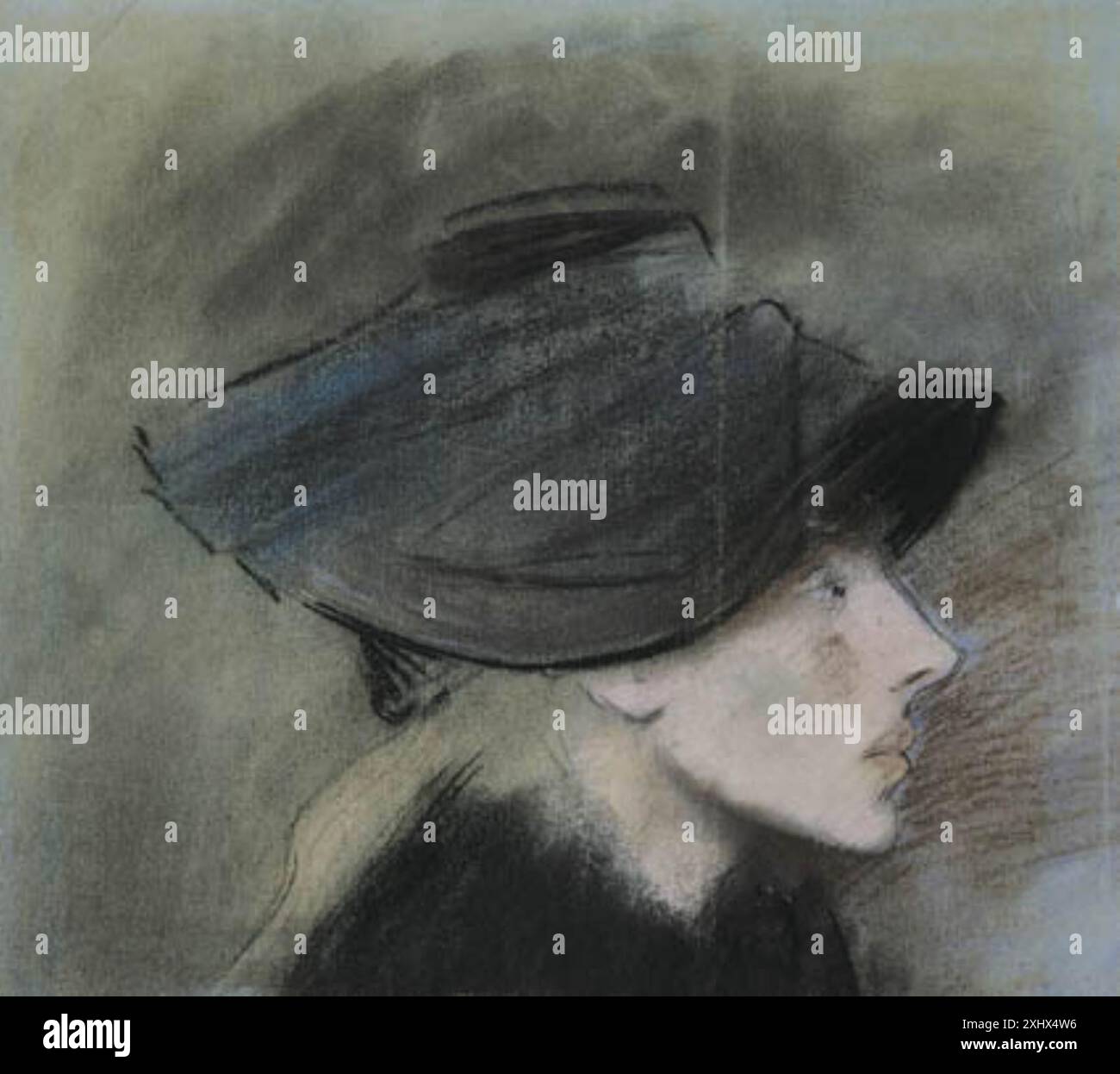 Portrait of cabaret singer Valéry Roumy Forain, Jean Louis 1852 - 1931 ...