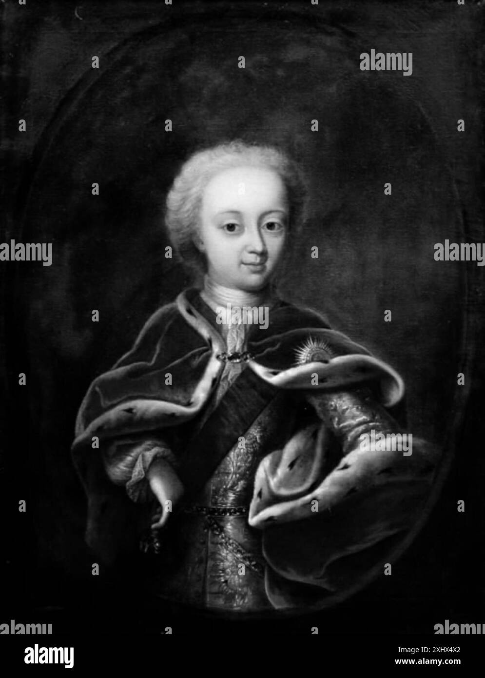 A painting from 1598 depicting King Frederik V of Denmark as a child ...