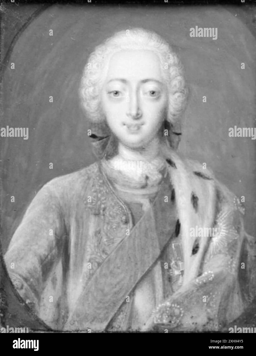 Miniature portrait of Frederik V as a child, painted by Hinrich Jacob ...