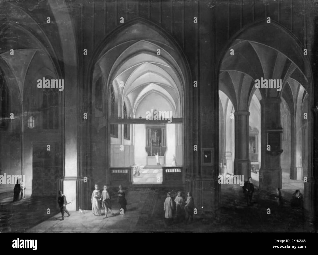 Gothic flemish church Black and White Stock Photos & Images - Alamy