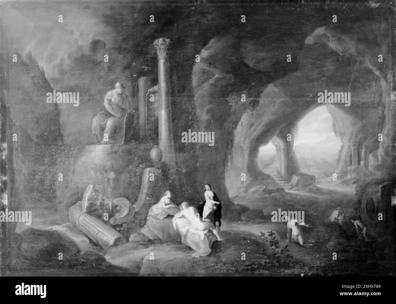 Grotto of nymphs Black and White Stock Photos & Images - Alamy