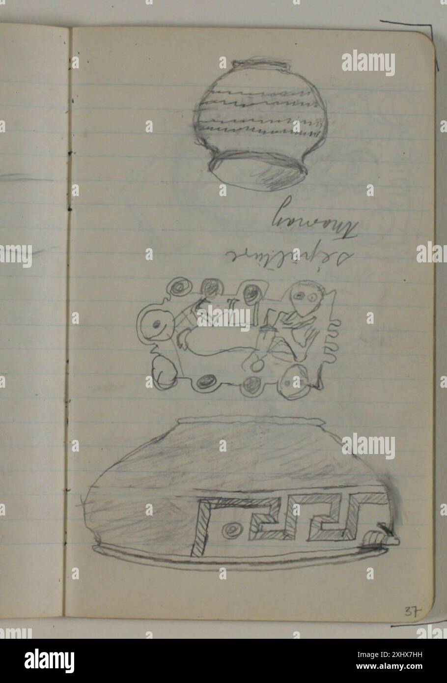 Different drawings (by Anna Larsen Stevns?) Larsen Stevns, Niels 1864 ...