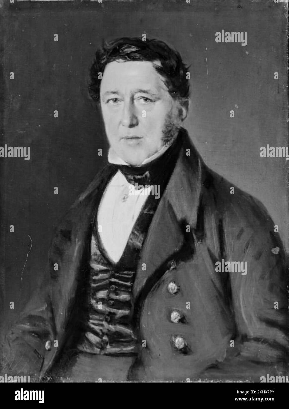 A portrait of Peter Hiort Lorenzen, Schleswig standing deputy, painted ...