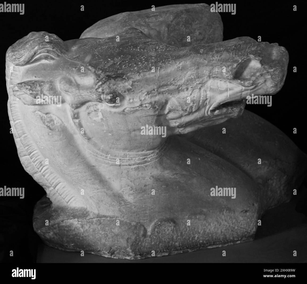 Sculpture in stone two Black and White Stock Photos & Images - Alamy