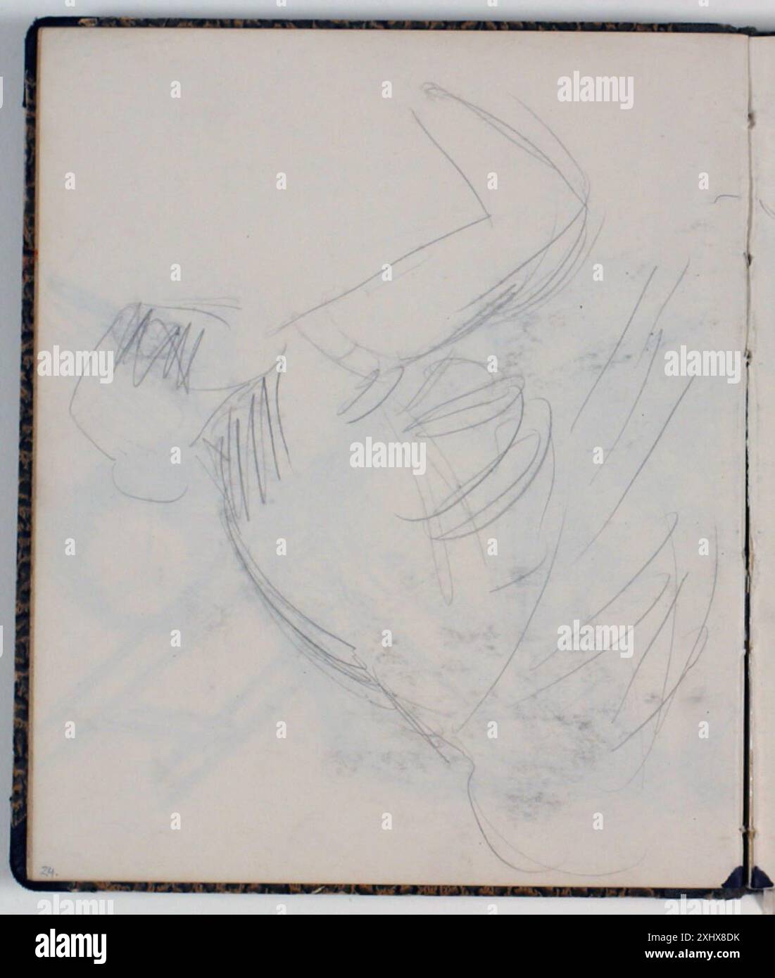 Figure study Larsen Stevns, Niels 1864 - 1941 Drawing Figurstudie Stock ...