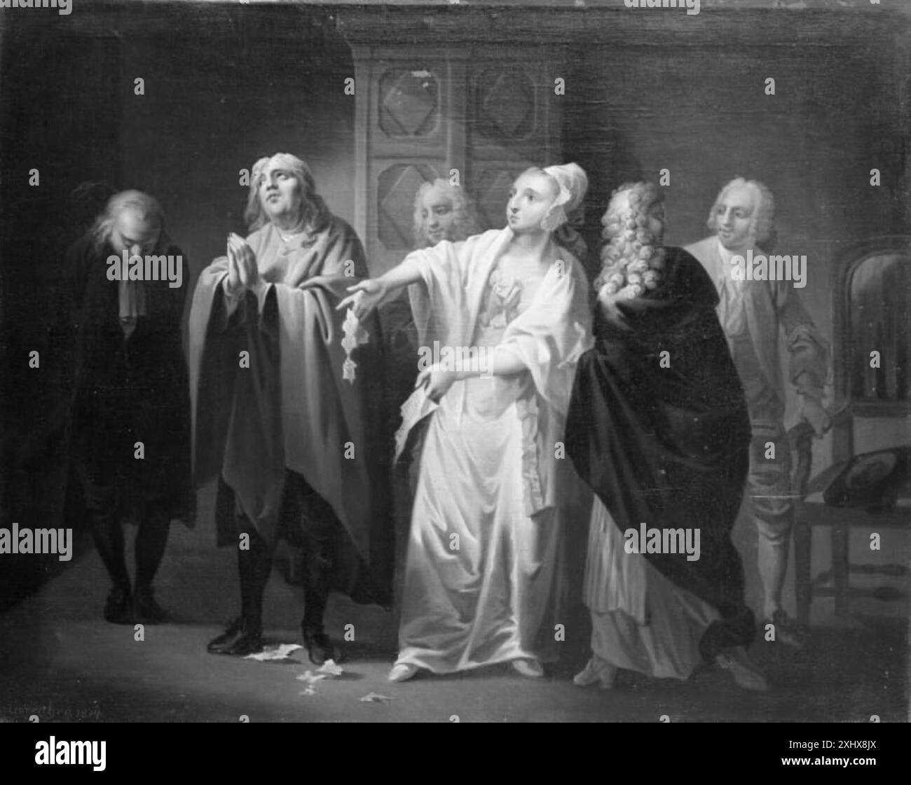 Painting by C.A. Lorentzen depicting a philosopher imagined by the ...
