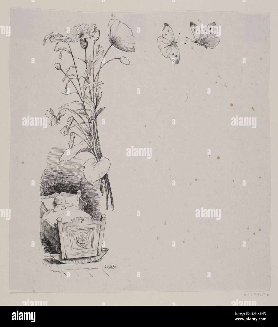 Illustration to Christian Winther, "Chresten and Lene Bøhme, Waldemar ...