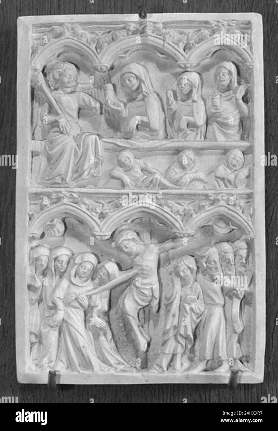 The diptych depicts four Christian scenes: Judgment Day, Christ's birth ...