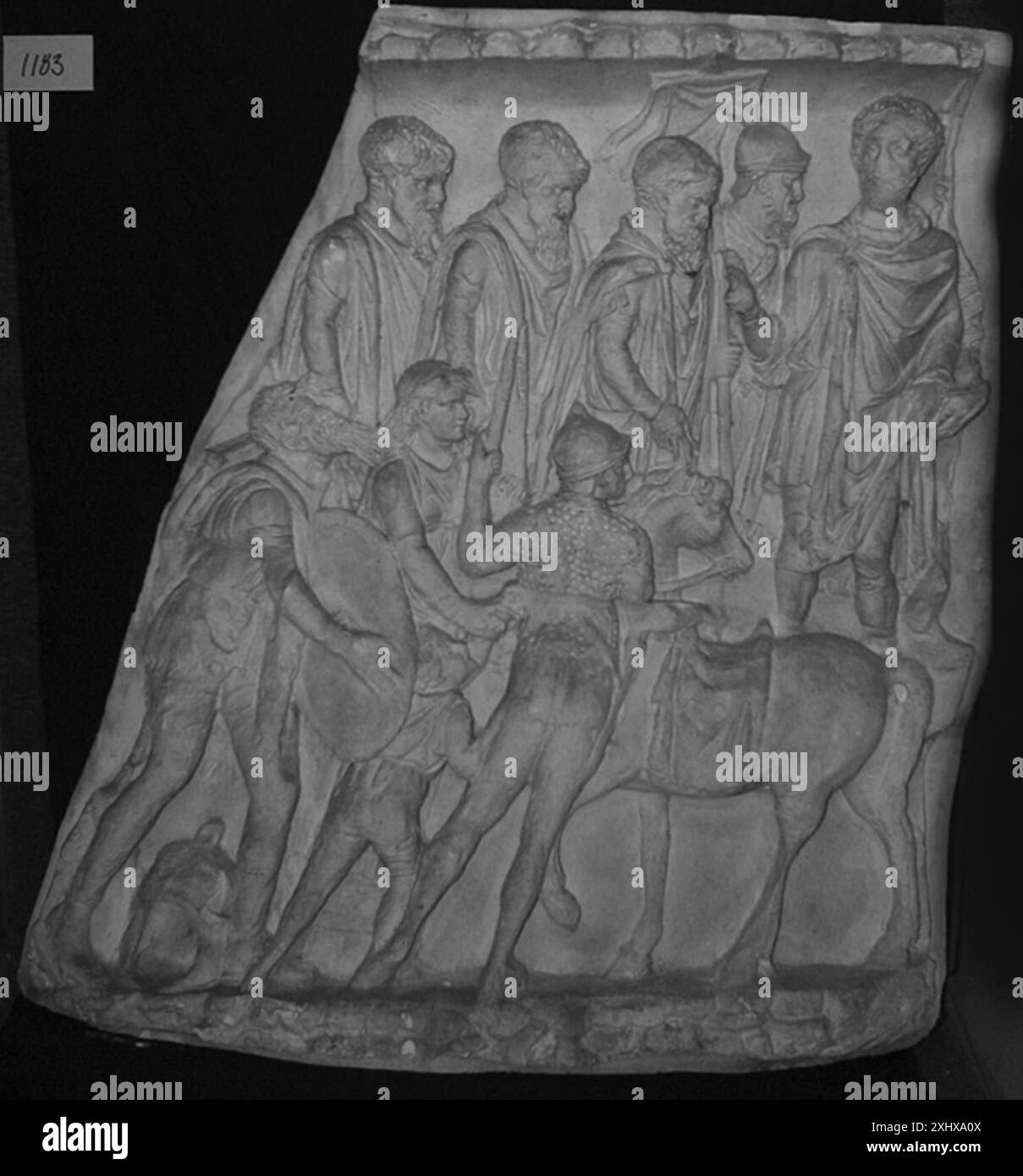Relief showing Germanic forces at the top and auxiliary troops with ...