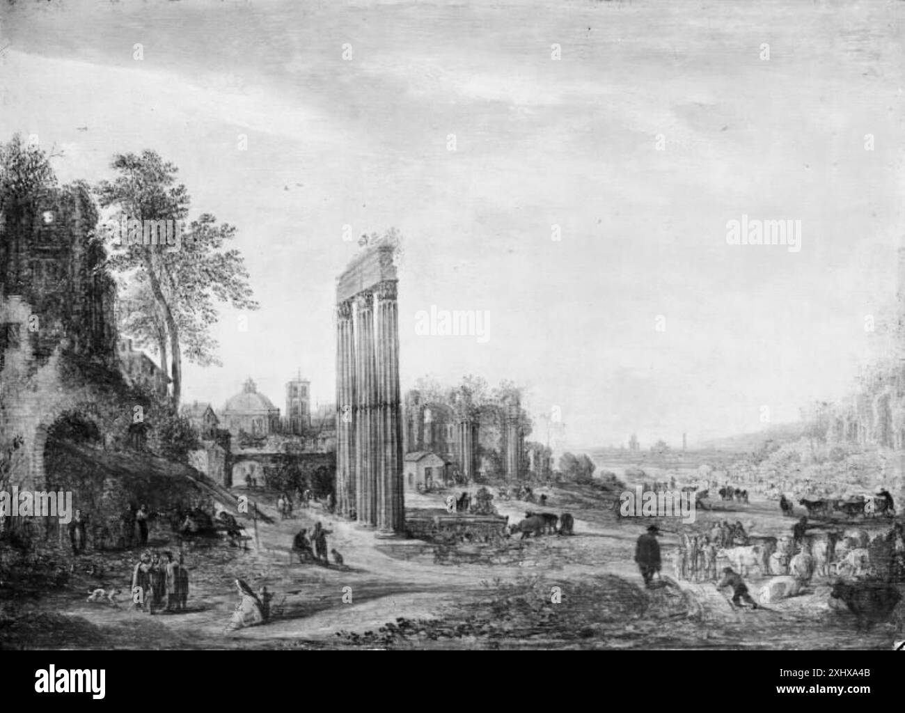 17th century rome painting Black and White Stock Photos & Images - Alamy
