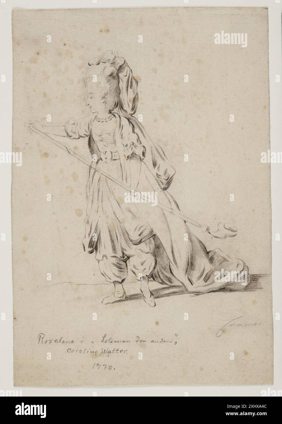 Caroline Walter as Roxane in "Soliman the other Cramer, Peter 1726 ...
