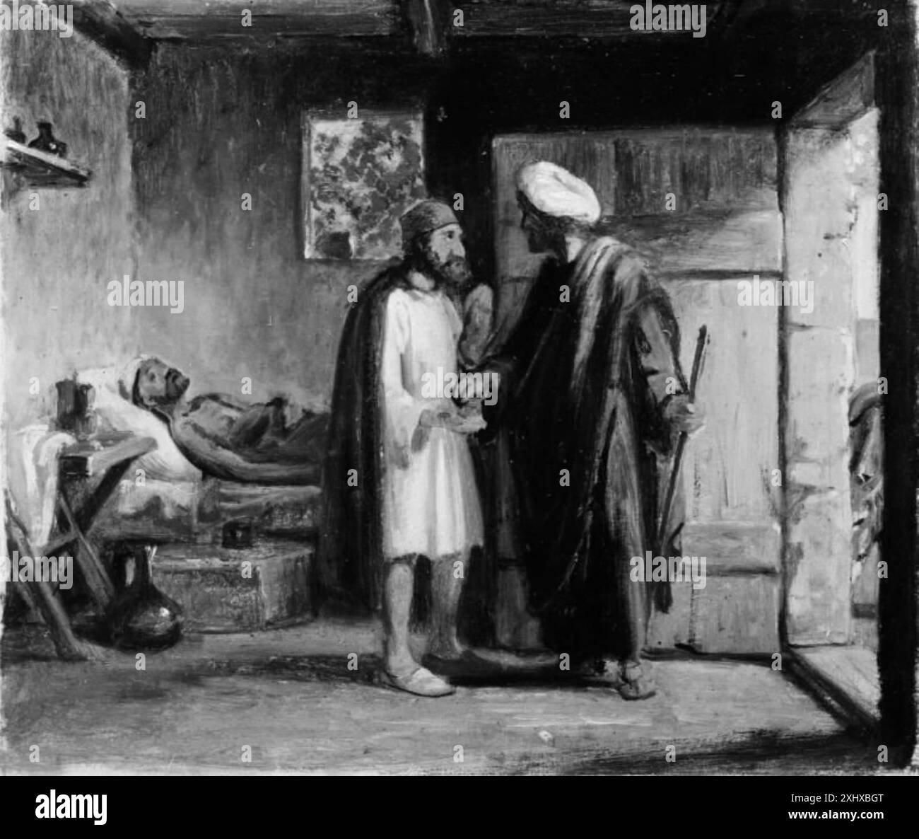 A painting by Wilhelm Marstrand depicting the biblical parable of the ...