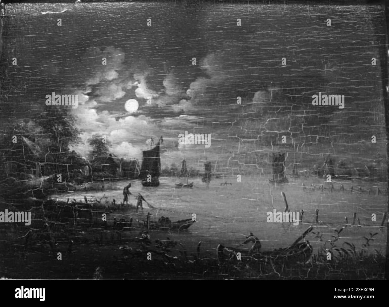 Aert van der neer river Black and White Stock Photos & Images - Alamy