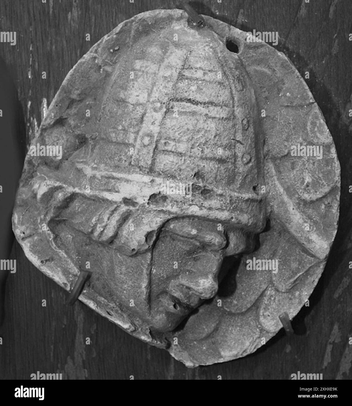 Relief from Trajan's Column showing a man's head in right profile ...