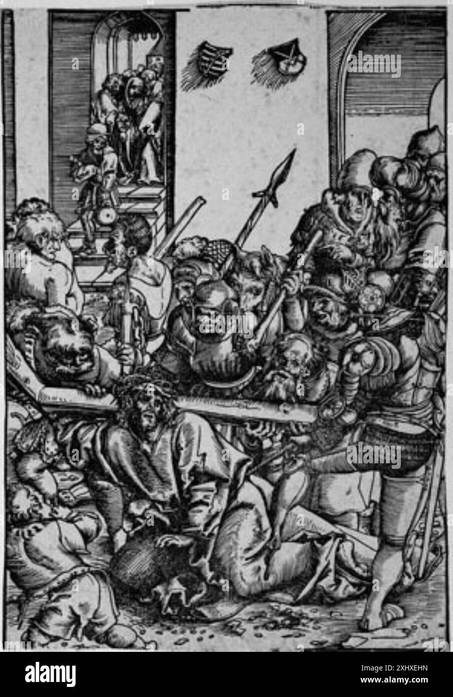 Christ Bearing the Cross Cranach d.Æ., Lucas 1472 - 1553 Woodcut, Print ...