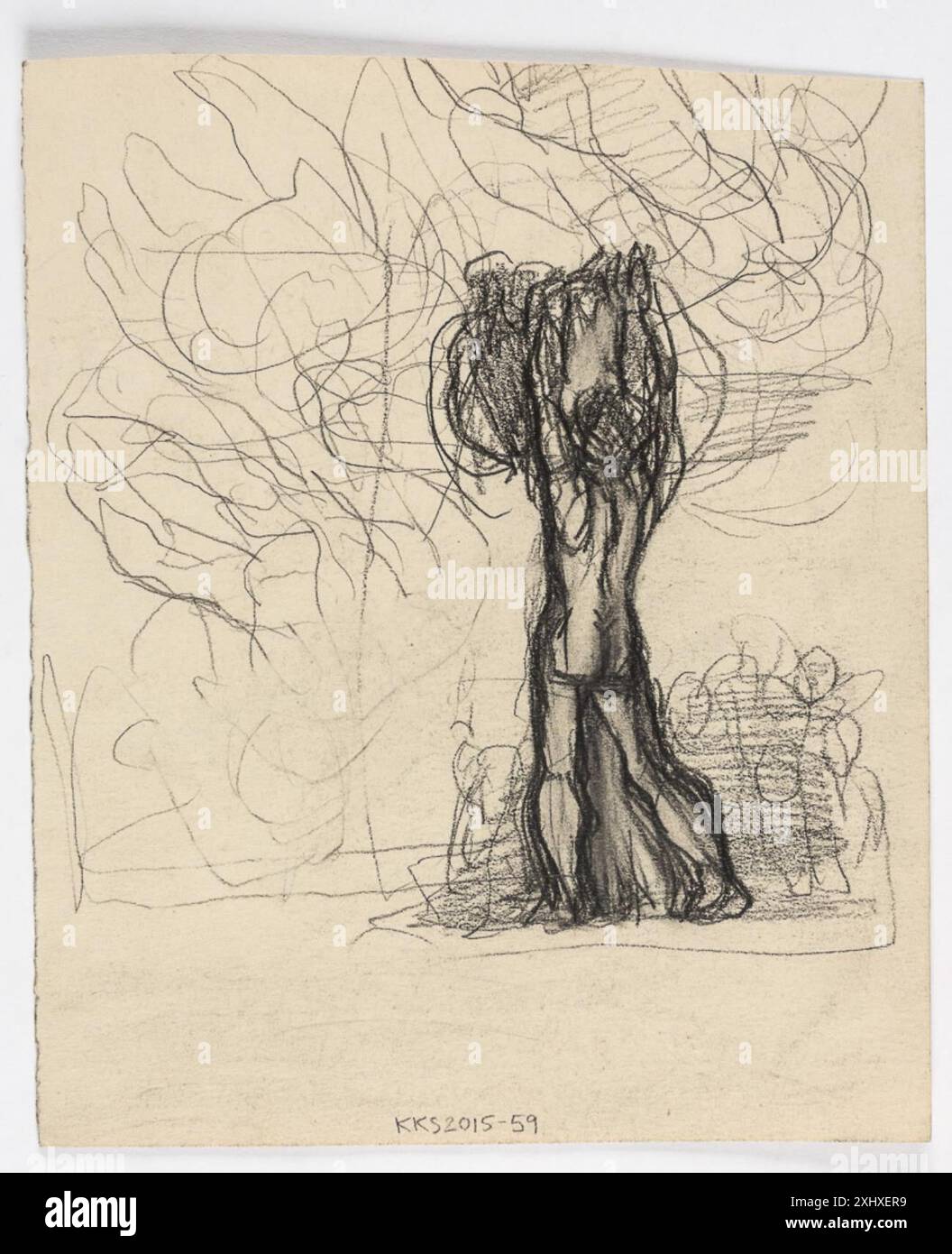 Composition study Hartmann, Oluf 1879 - 1910 Drawing Kompositionsstudie ...