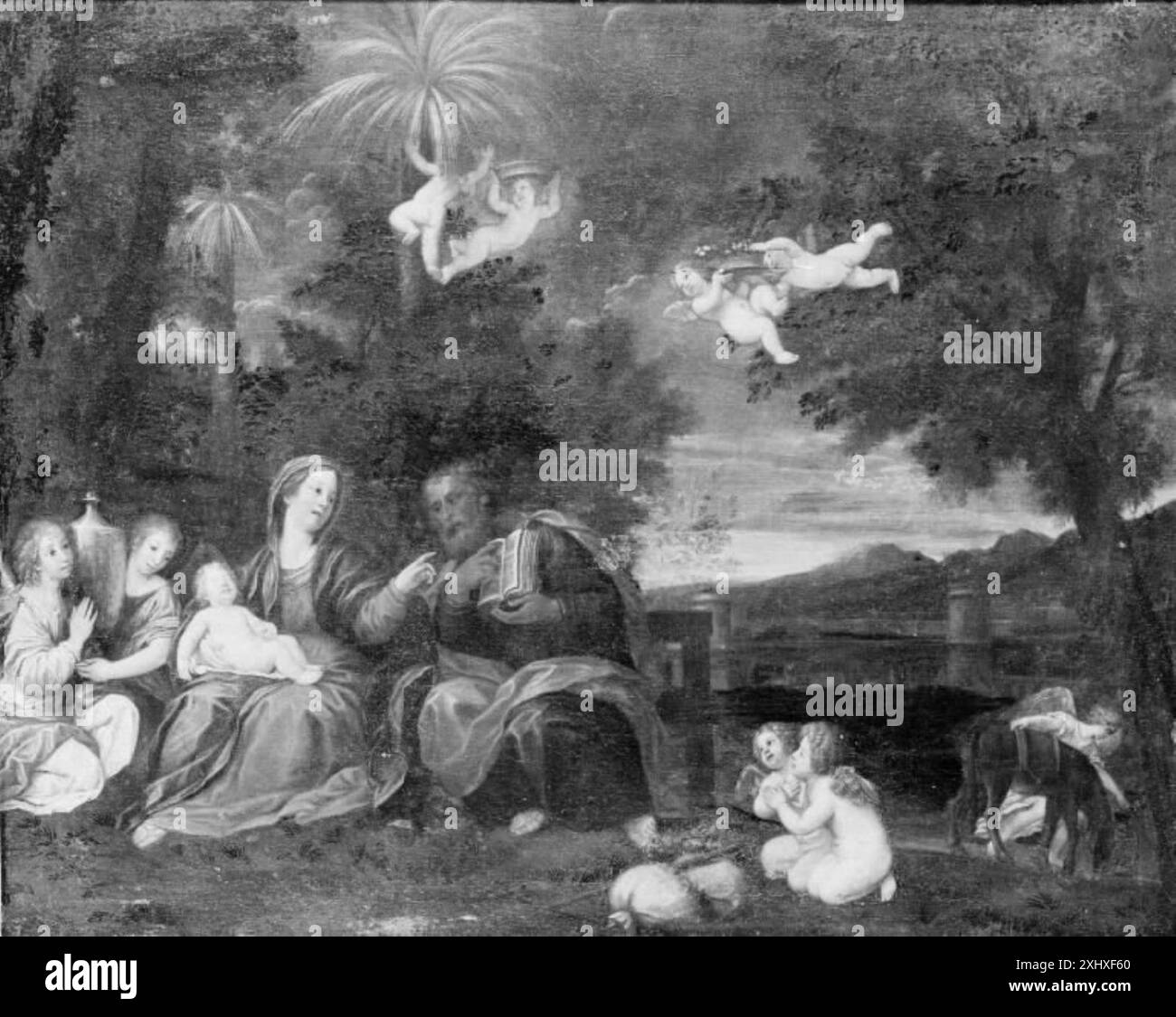 The Rest on the Flight into Egypt Albani, Francesco 1578 - 1660 ...