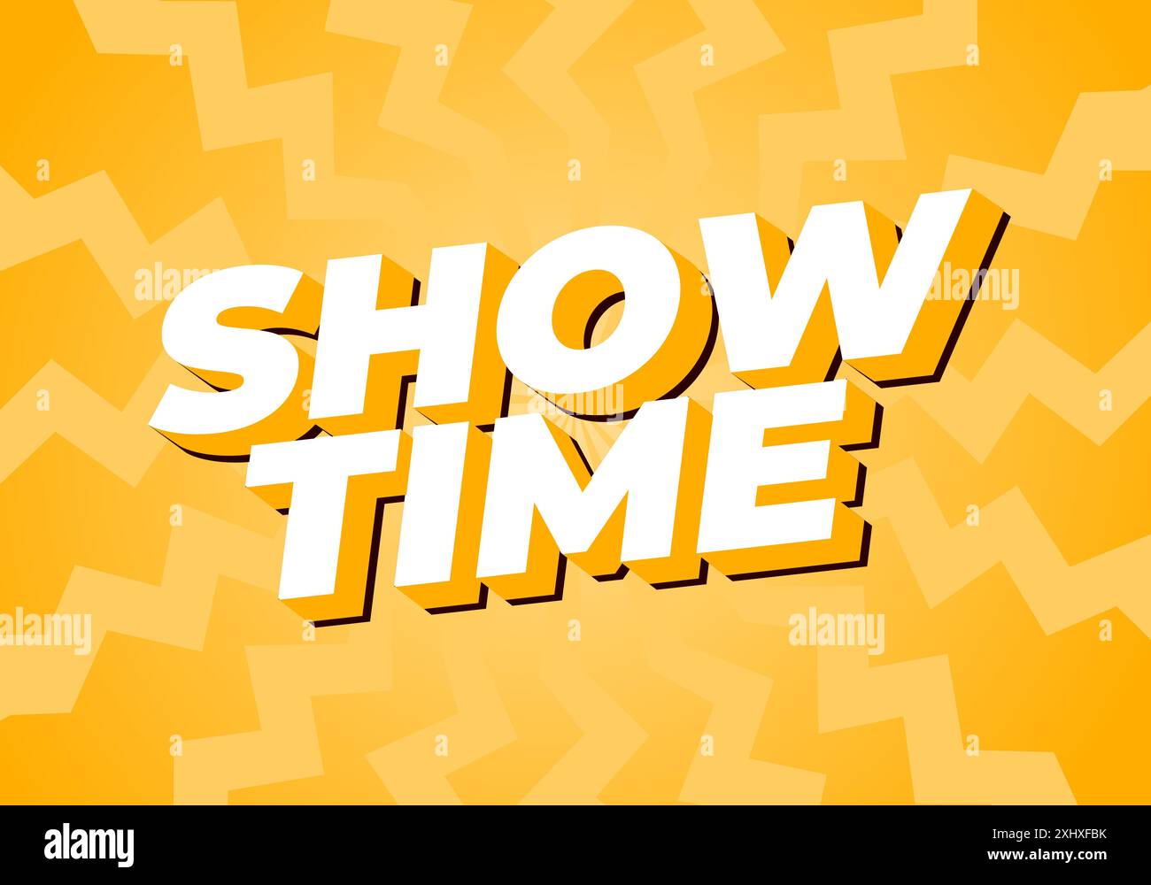 Show time. Text effect design in 3D style with good colors Stock Vector ...