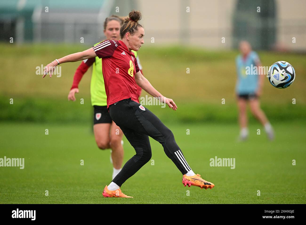 CARDIFF, WALES - 15 JULY 2024: Wales’ Rachel Rowe during a training ...