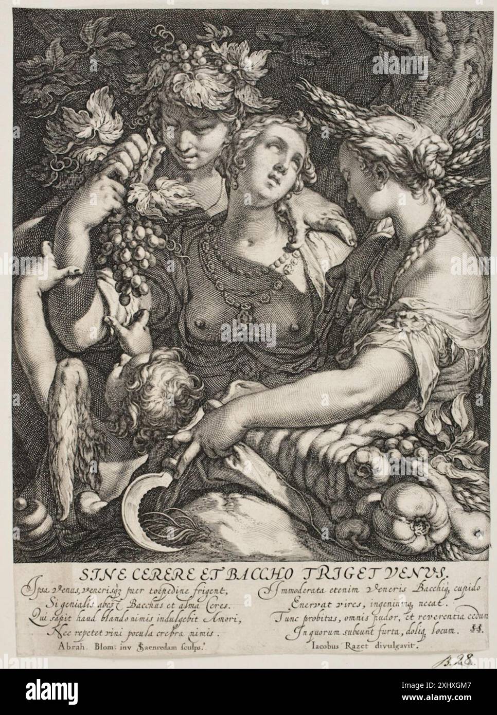The Alliance of Venus with Bacchus and Ceres Saenredam, Jan 1565 - 1607, Bloemaert, Abraham 1566 ...