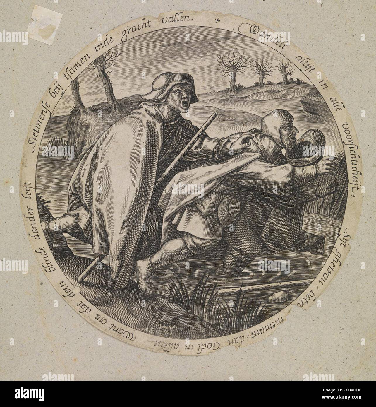 The blind leading the blind Heyden, Pieter van der 1530 - 1572, Bruegel ...