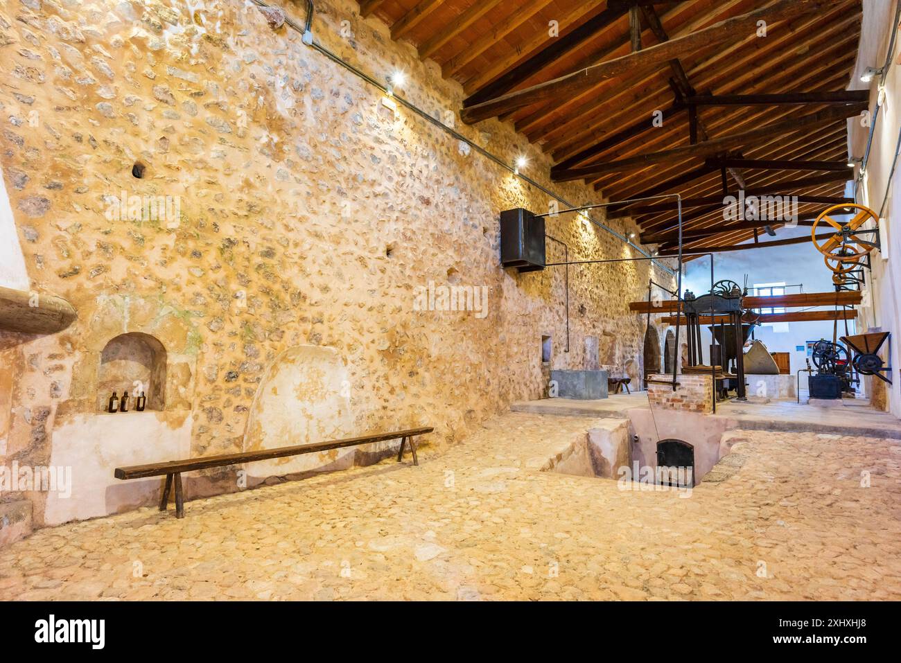 traditional olive oil production system, Galatzo house, dry stone path ...