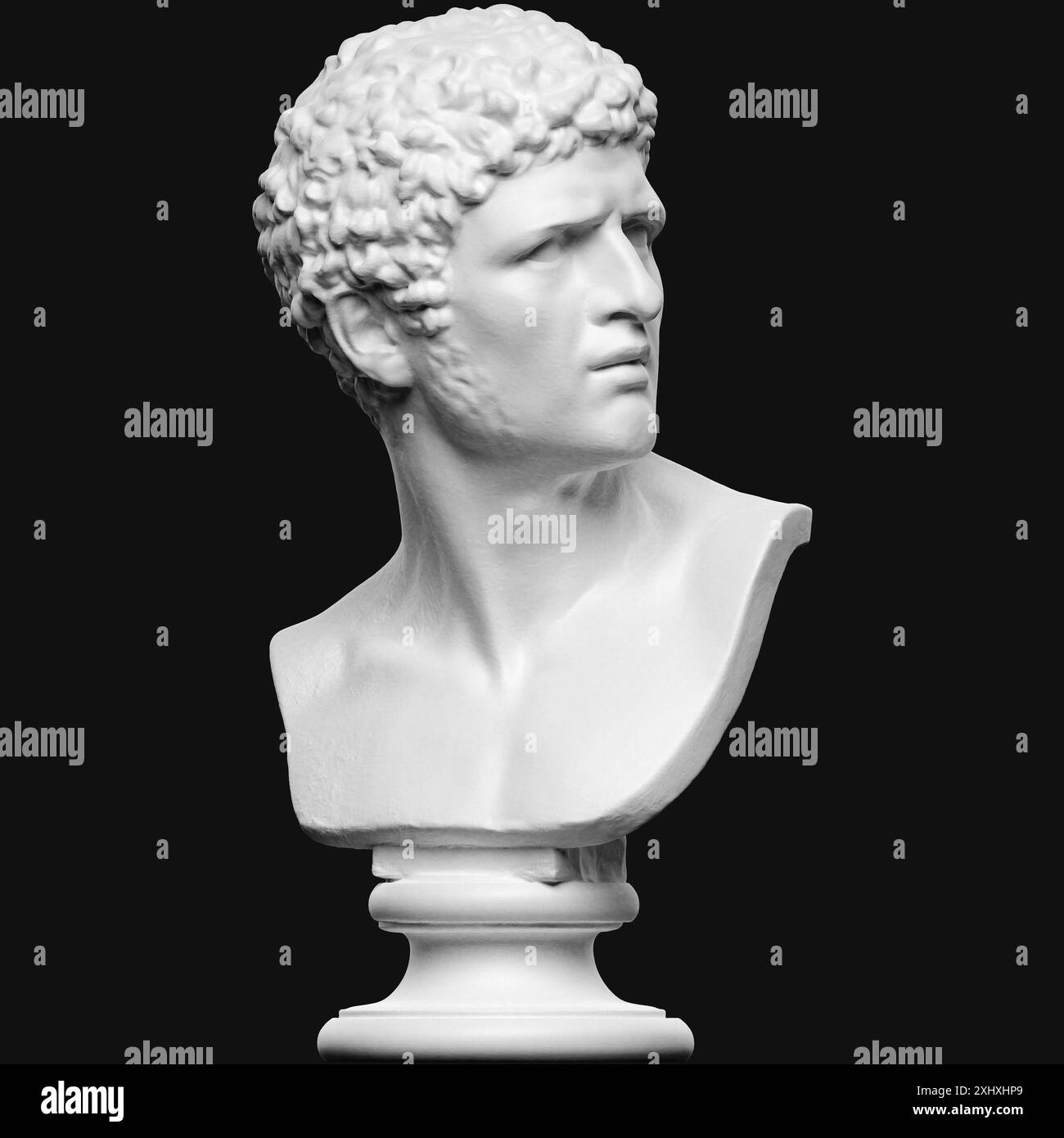 Head turned to left Black and White Stock Photos & Images - Alamy