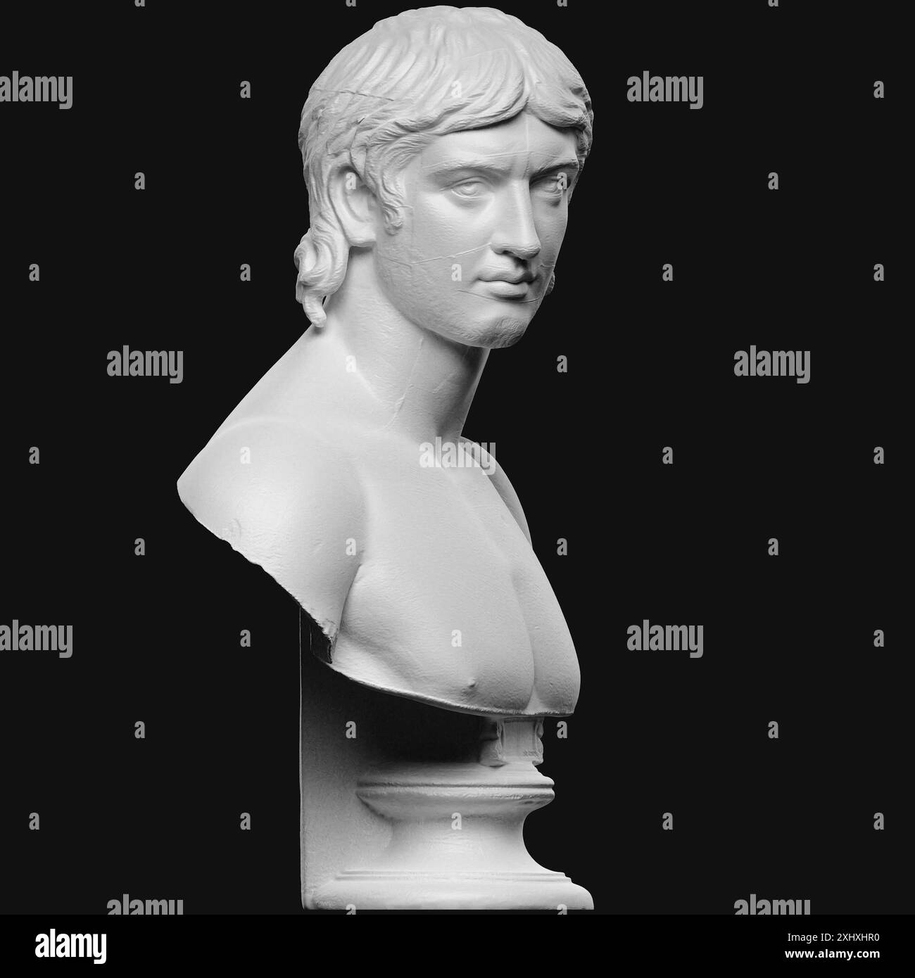 Young man with long hair and short -cut beard, barbarian? undefined ...