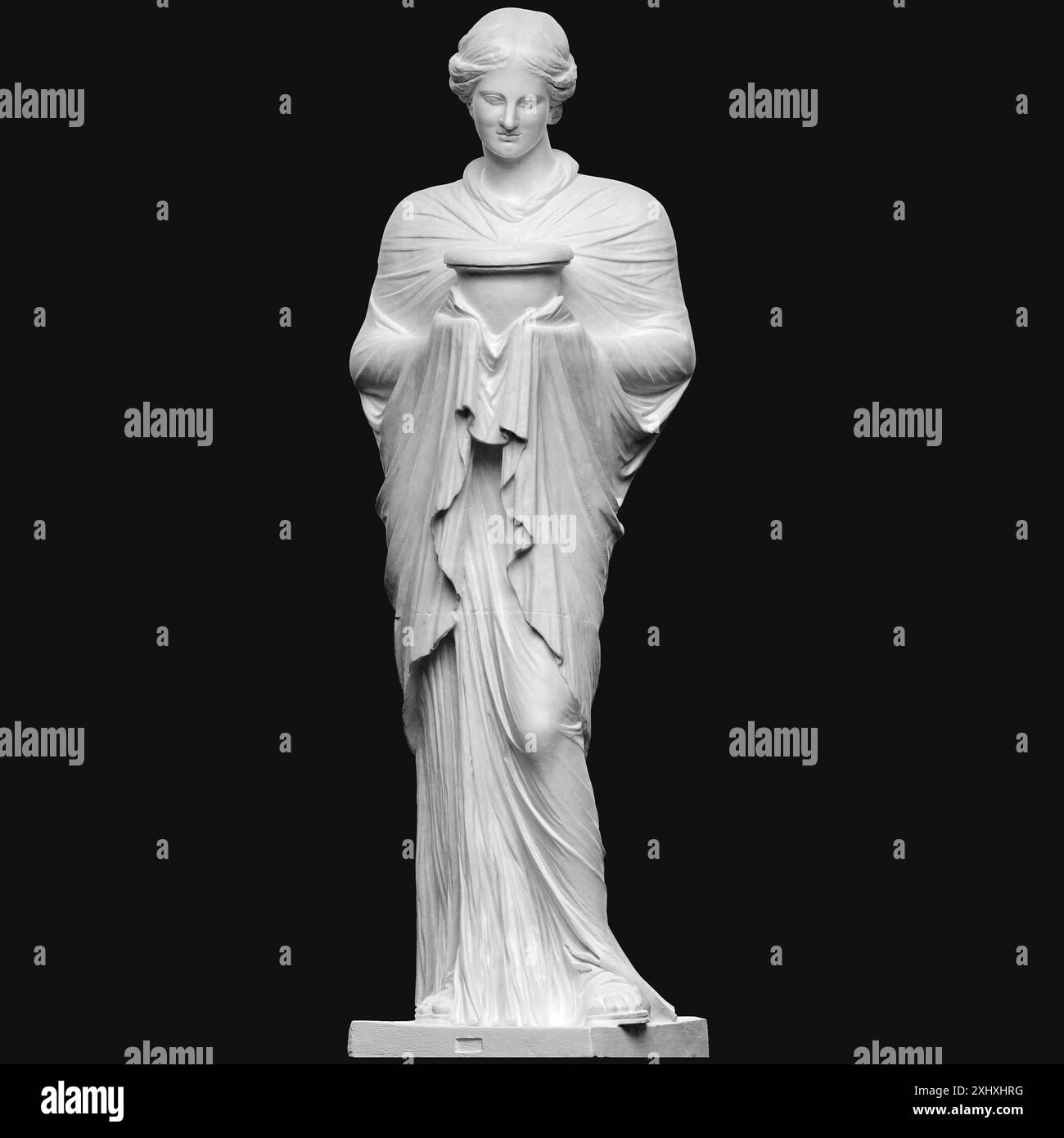 Standing Isis Priest Restored as a Priestess with a jar undefined ...