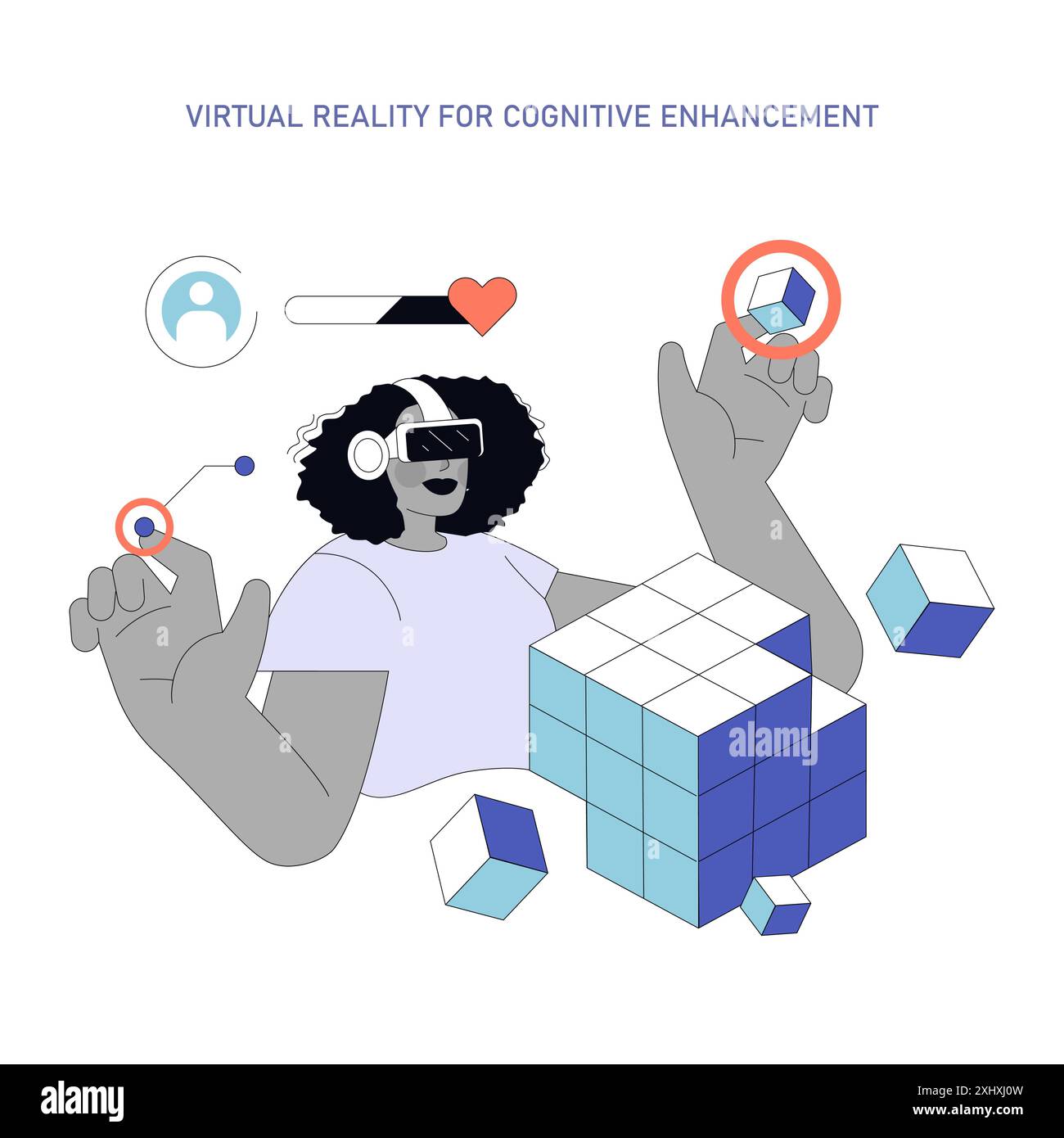 Health puzzle concept 3d illustration Stock Vector Images - Alamy