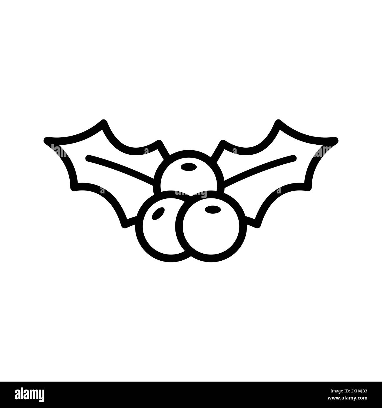 Holly berry icon in Stock Vector Images - Alamy