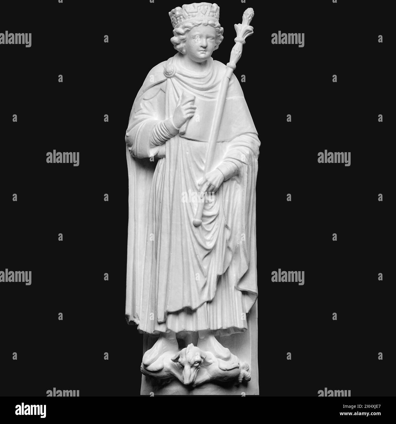 King Solomon with Crown, Scepter and Writing Roll undefined Statue Kong ...
