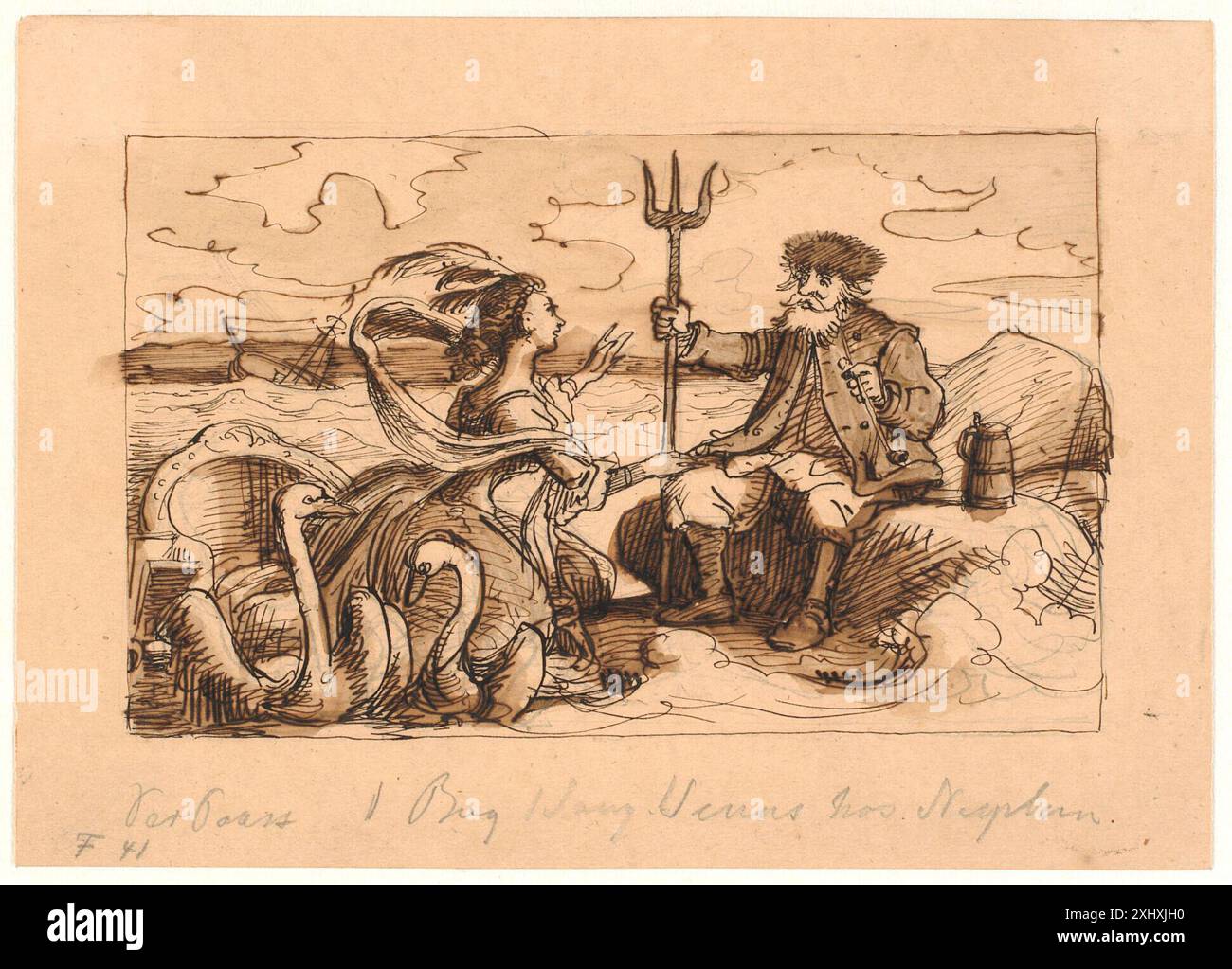 Peder Paar's 1st Book 1st Song. Venus at Neptune Marstrand, Wilhelm ...