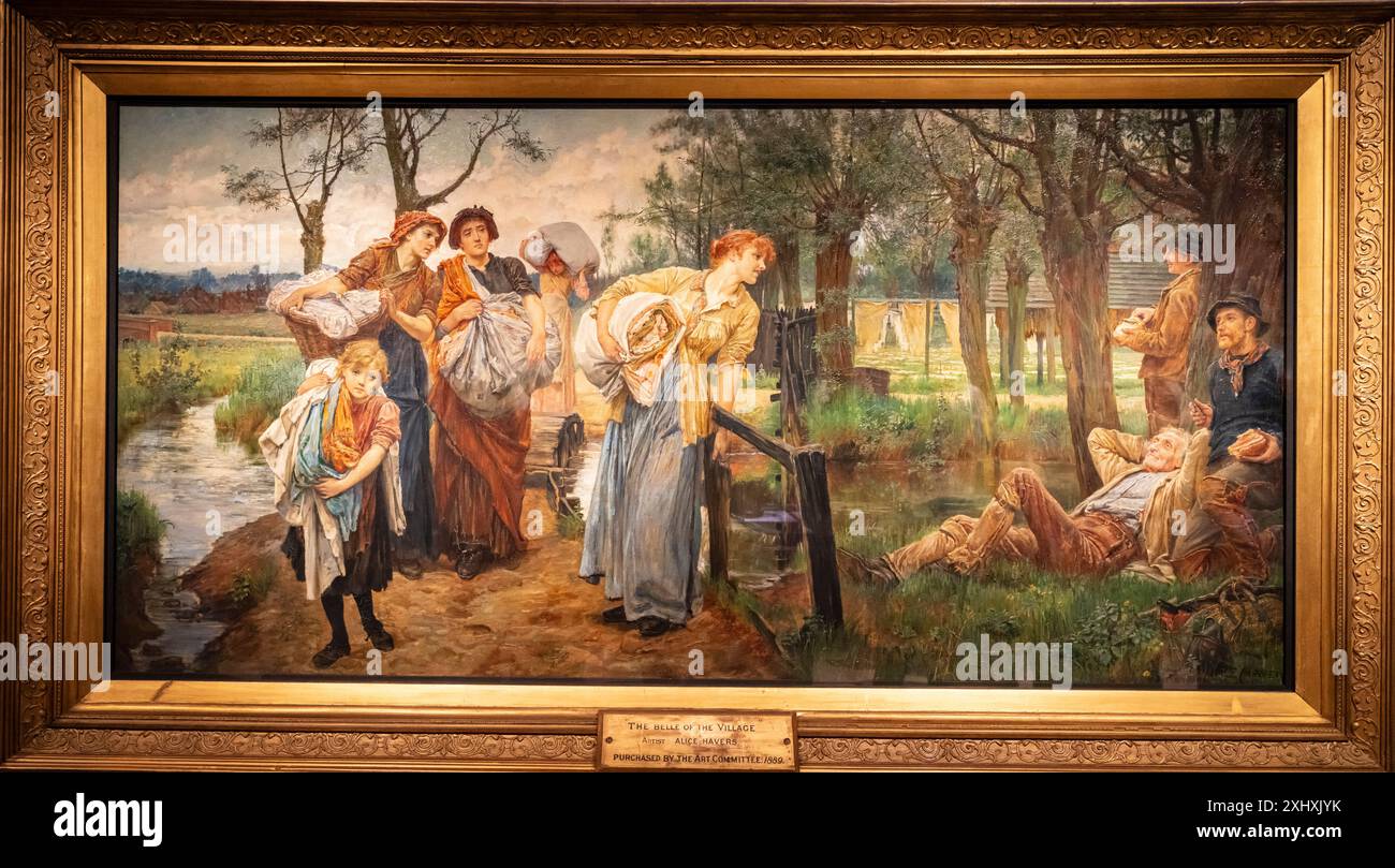 Alice Havers, The Belle of the Village, 1889, ,oil on canvas, The ...