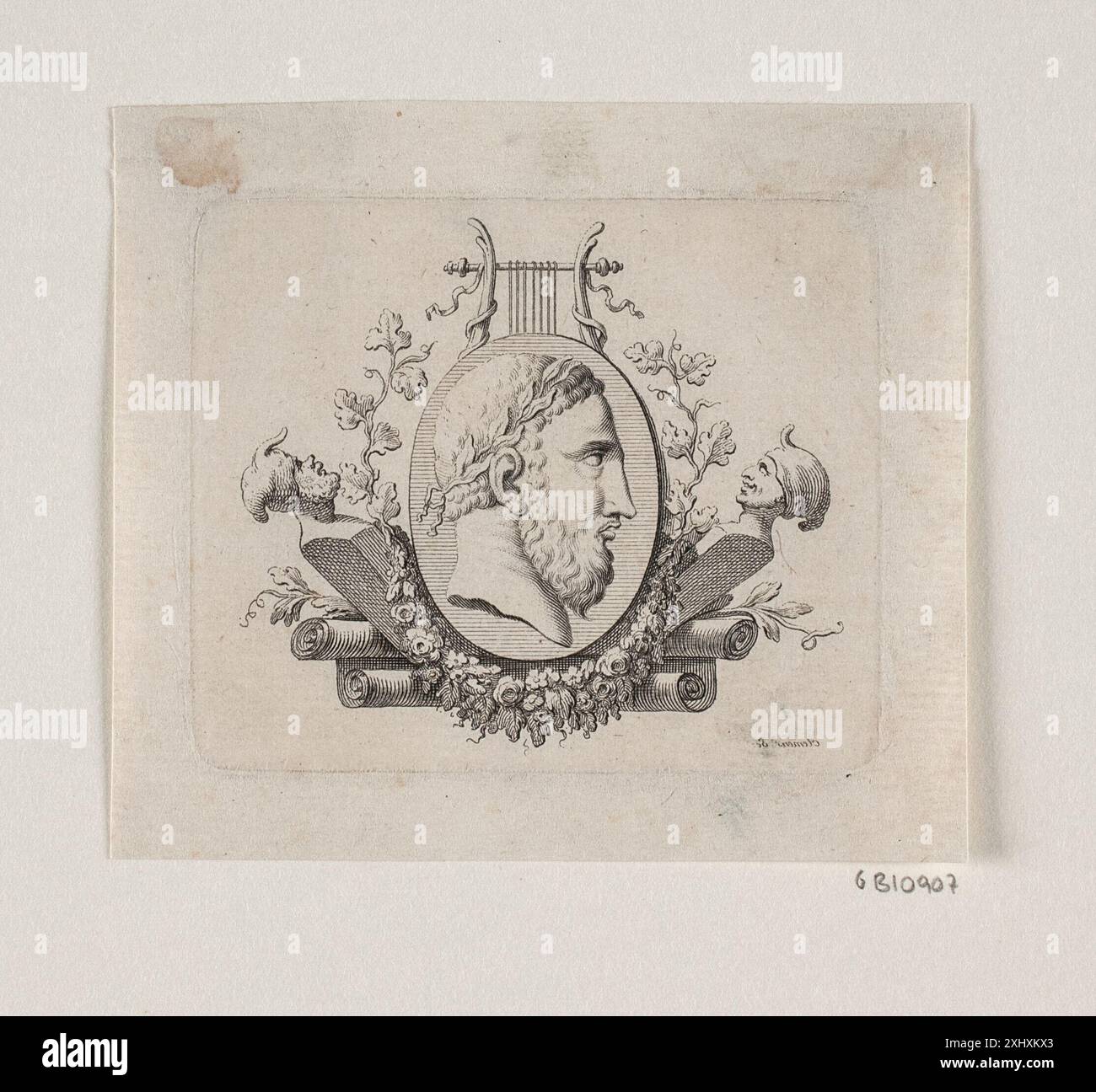 This copper engraving by J.F. Clemens and Johannes Wiedewelt depicts an ...
