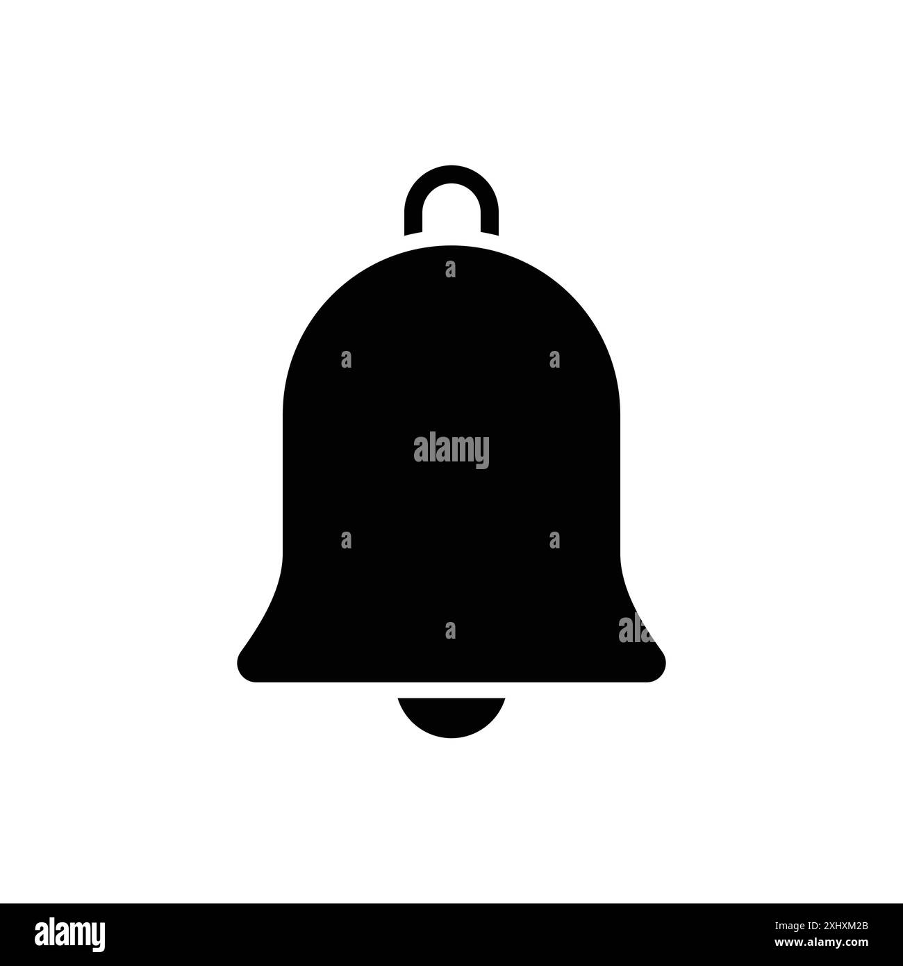 christmas bell icon vector design template in white background Stock ...