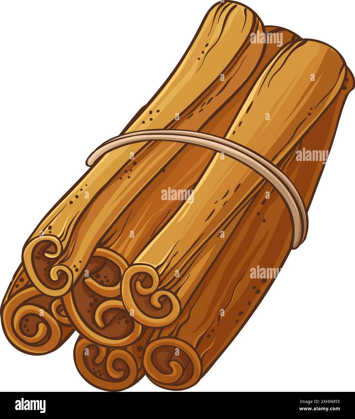Cinnamon colored stick Stock Vector Images - Alamy