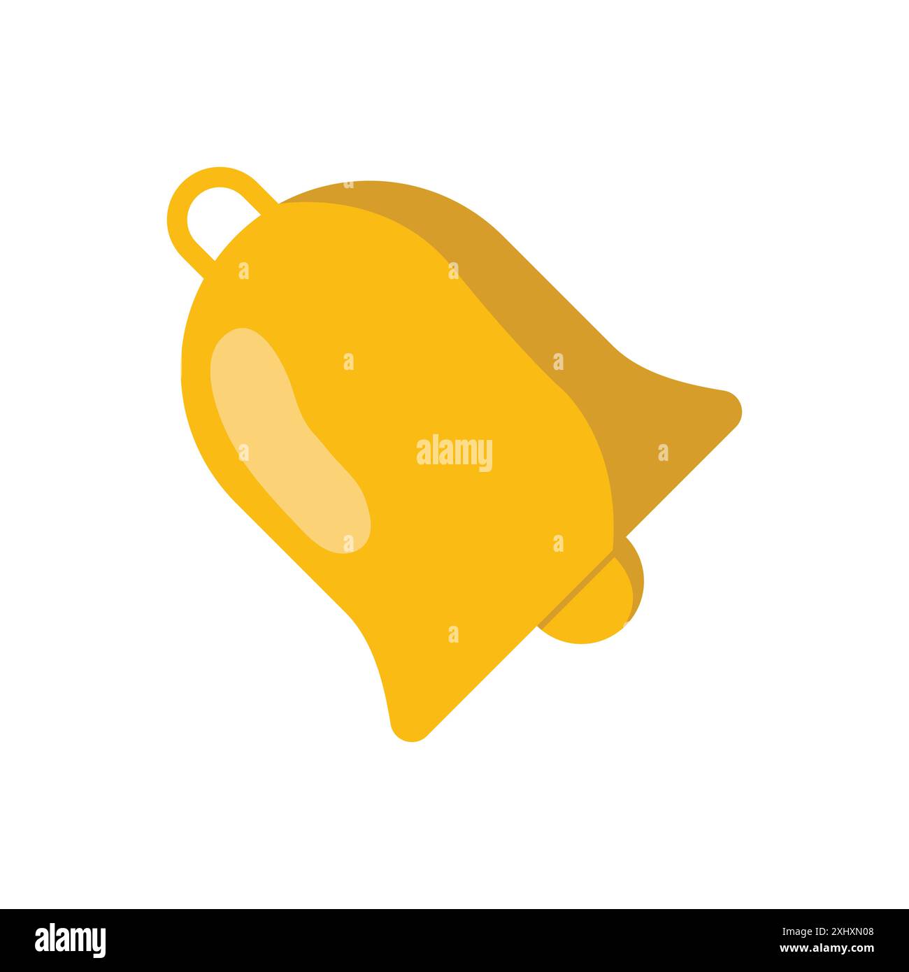 christmas bell icon vector design template in white background Stock ...