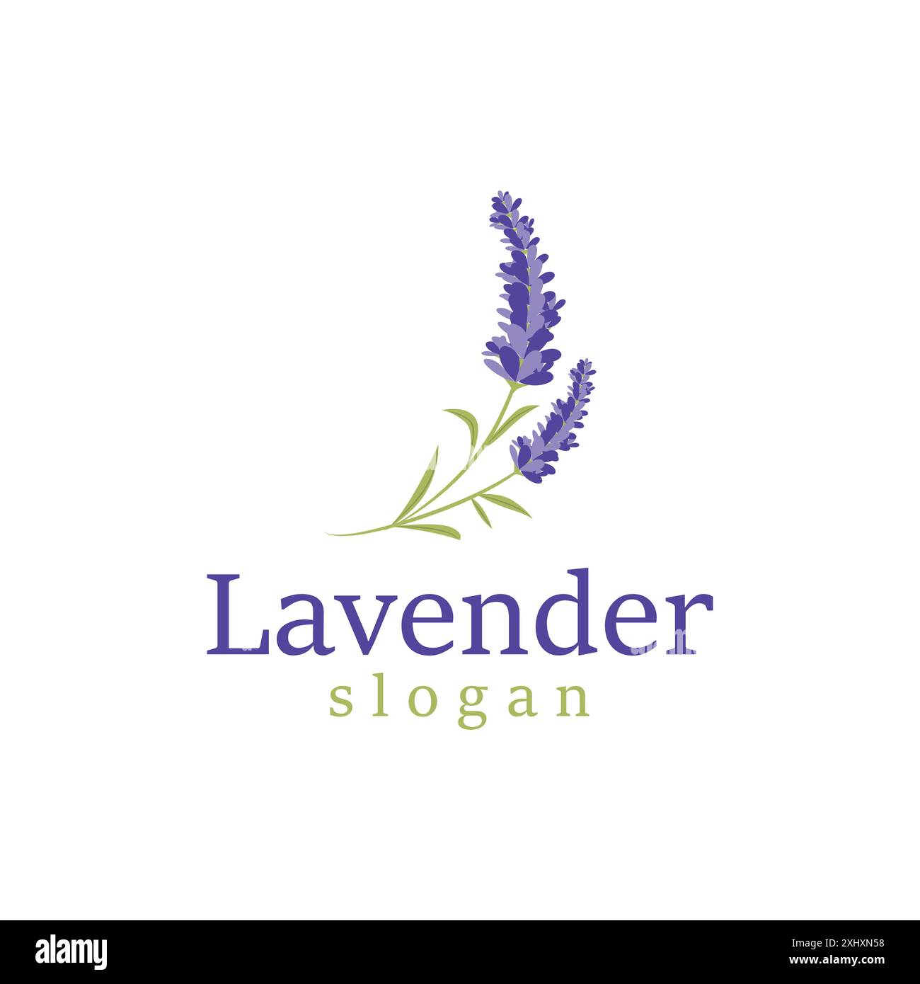 Lavender logo elegant purple Stock Vector Images - Alamy