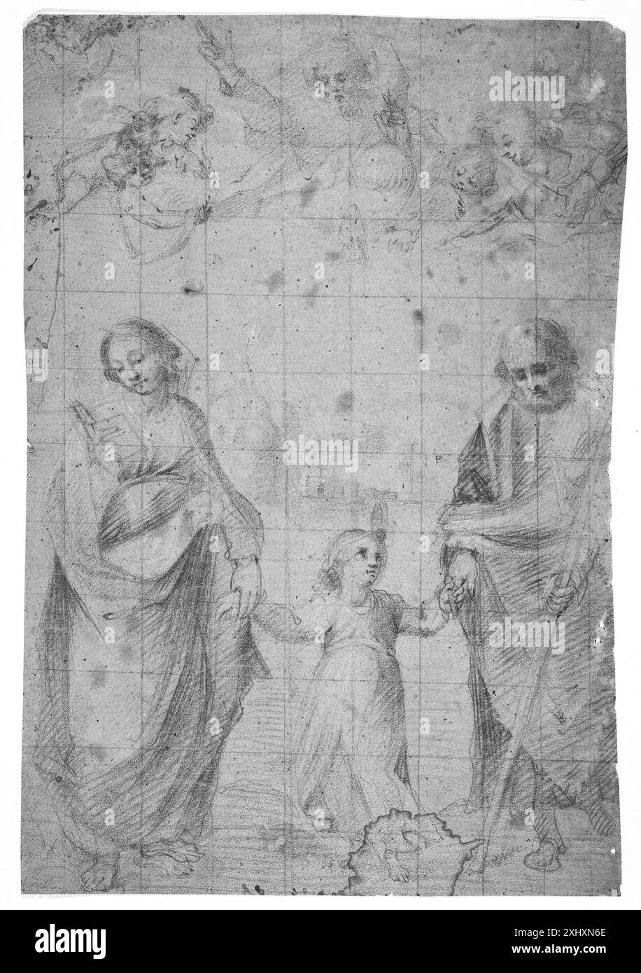 Girolamo Imparato's drawing 'Trinity Terrestrial' (1571–1607) depicts ...