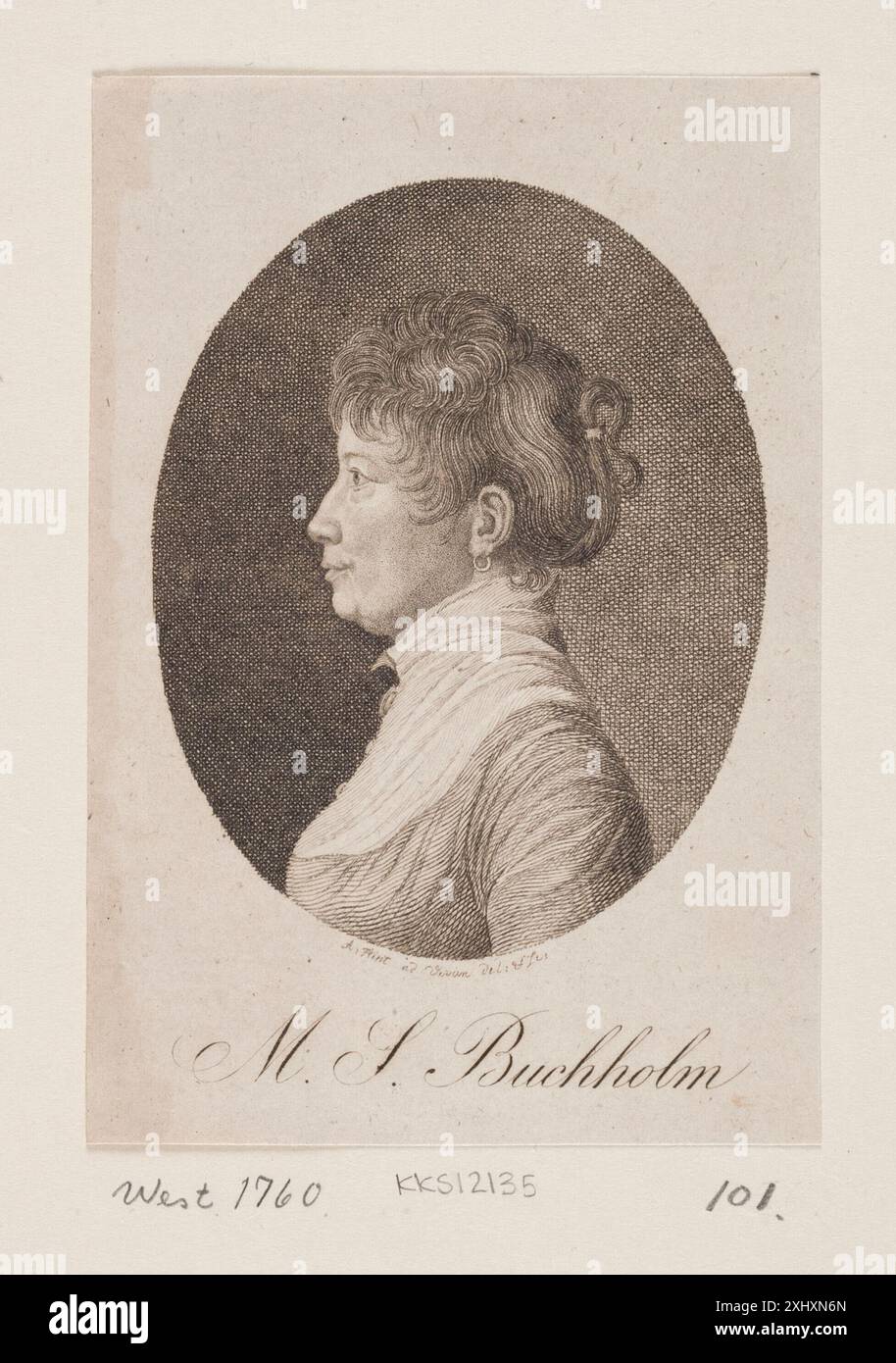 Magdalene Sophie Buchholm Flint, Andreas 1767 - 1824 Copper engraving ...