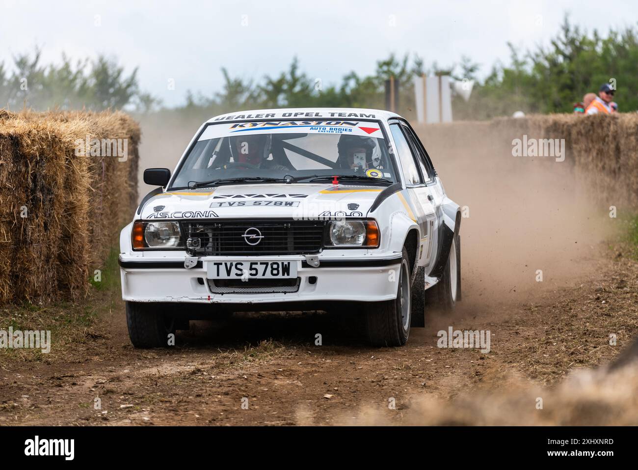 1981 Opel Ascona 400 rally car on the rally stage at the Goodwood ...