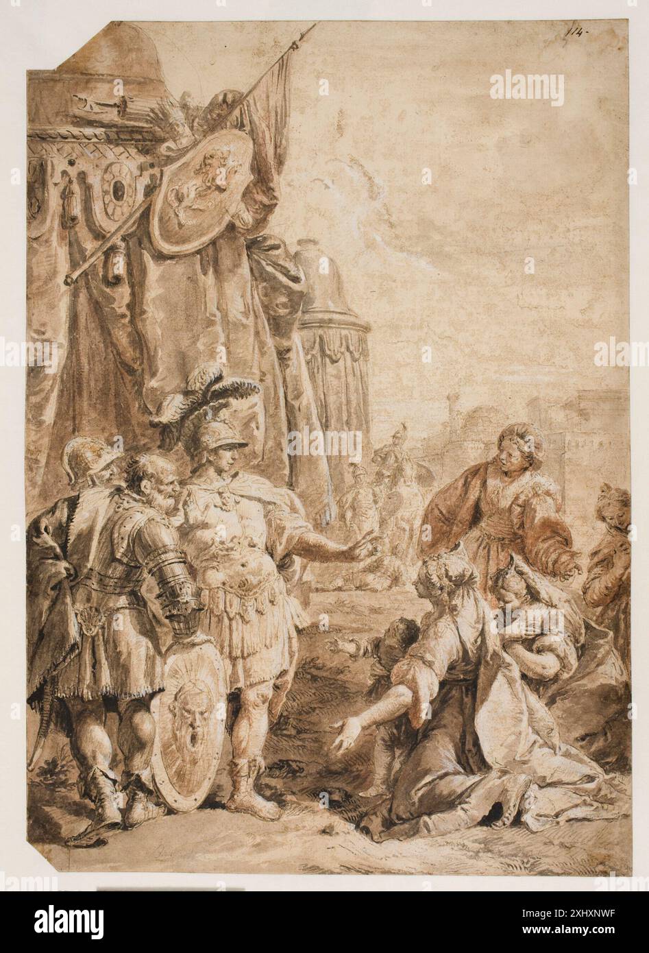 The family of Darius kneeling before Alexander the Great Fontebasso ...