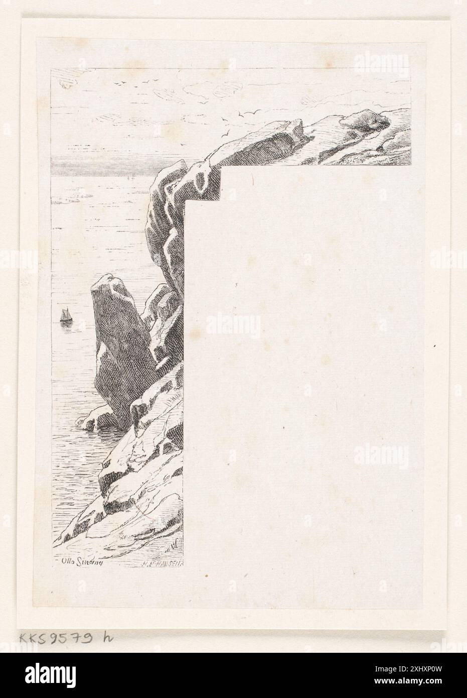 Xylograph by Otto Sinding illustrating H.P. Hansen's 'Makreldorg ...